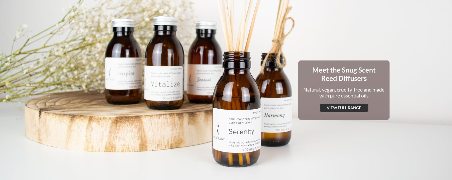 Snug Scent - Handmade, natural and vegan reed diffusers and wax melts