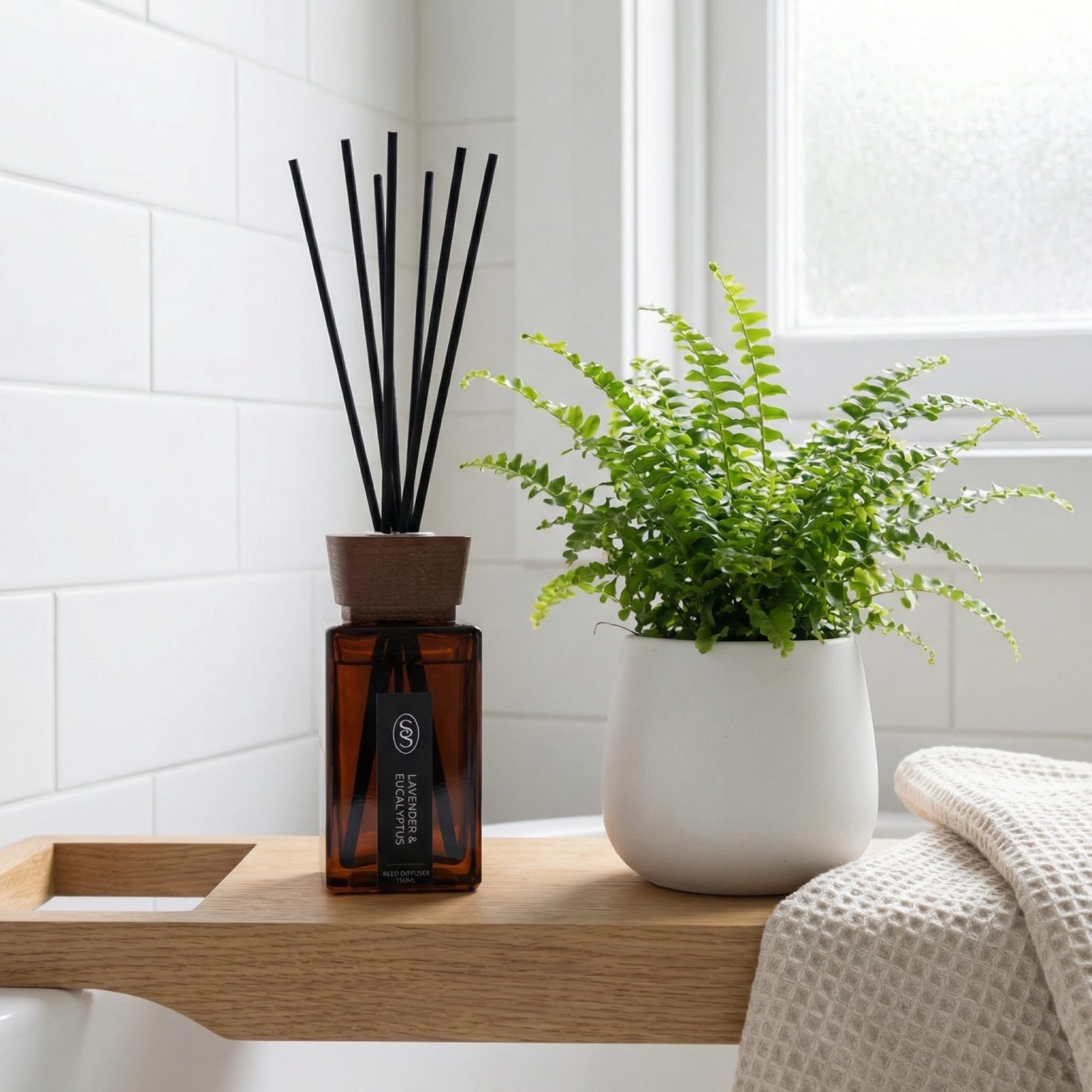 Lavender & Eucalyptus Natural Reed Diffuser - Relaxing - Snug Scent